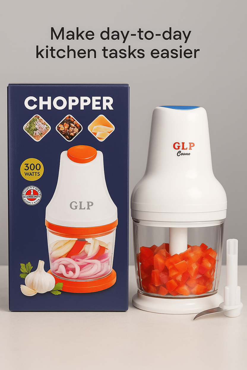 GLP C0SMO SMALL VEG CHOPPER Blue & WHITE 300 W (FREE SHIPPING IN INDIA ...